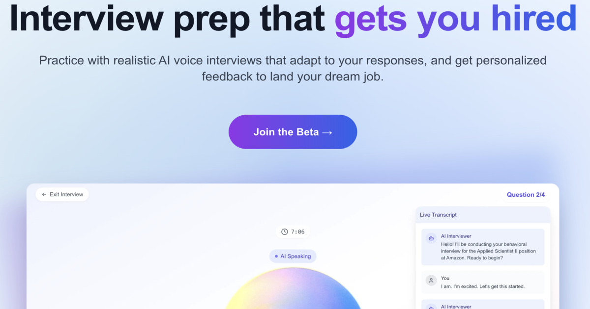 Prepzi - Advanced AI Interview Prep